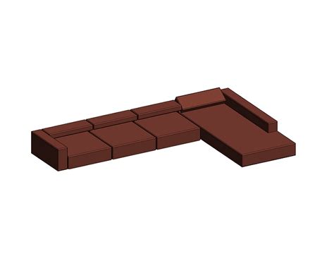 Sofá Revit Projetos Revit Editáveis