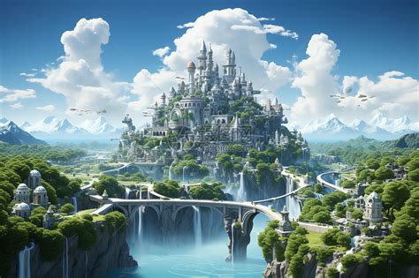 漂亮的城堡景色插画图片下载 正版图片600708409 摄图网