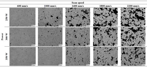 Optical Microscope OM Images Of Vertical Cross Sections Of C Al SLM
