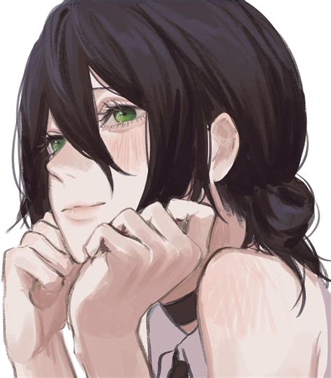 Safebooru 1girl Absurdres Black Choker Black Hair Blush Chainsaw Man