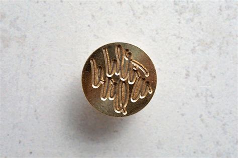 Brass Wax Seal Stamp With Love Sweetpea Elegant Packaging