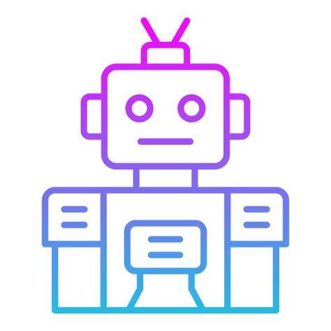 Robot Generic Gradient Outline Icon