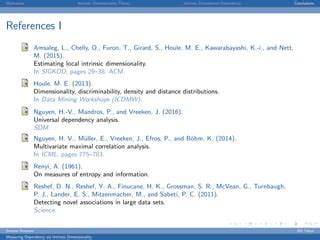 Measuring Dependency Via Intrinsic Dimensionality ICPR PPT