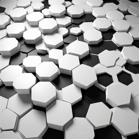 Abstract 3d Rendering Of Geometric Shapes A Composition In Dimensions Premium Ai Generated Image