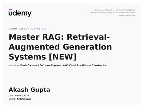 Ai Machinelearning Rag Llms Artificialintelligence Udemy