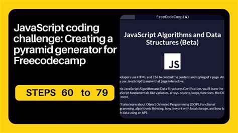 Javascript Coding Challenge Creating A Pyramid Generator For