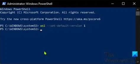 Set Linux Distribution Version To Wsl1 Or Wsl2 In Windows 11