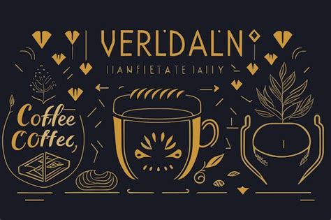 국제 커피의 날 그림 프리미엄 벡터