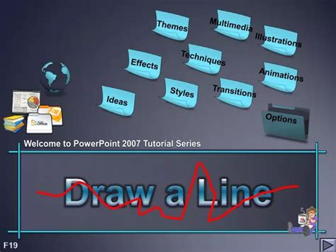 PPT Draw A Line PowerPoint Presentation Free Download ID