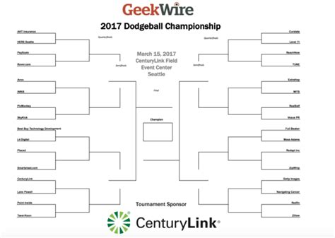 GeekWire Bash Intriguing Match Ups In This Year S Competitive Team Dodgeball Field Full