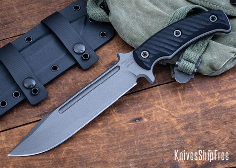 Rmj Tactical Combat Africa Textured Black Linen Micarta 80crv2