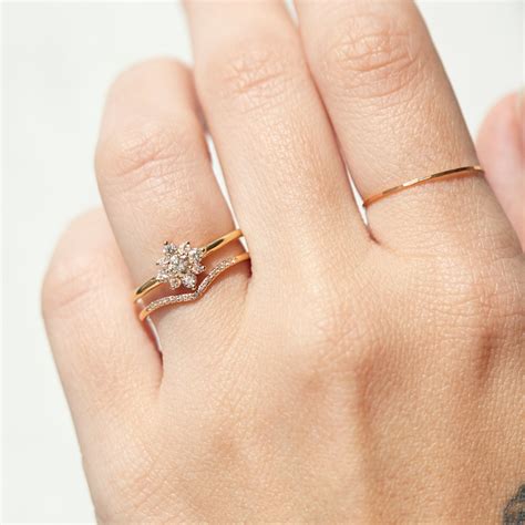 Usher Snowflake Diamond Ring Catbird