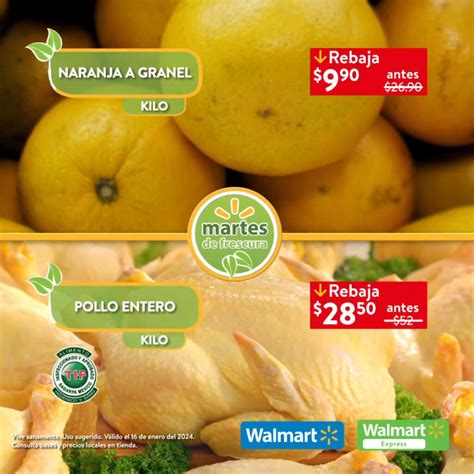 Folleto Martes De Frescura Walmart 16 De Enero 2024