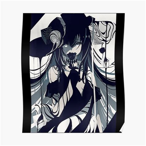 Anime Girl Gothic Waifu Grunge Horror Manga Poster For Sale By