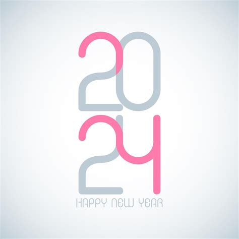Free Vector Simple Modern Happy New Year Text Design Background