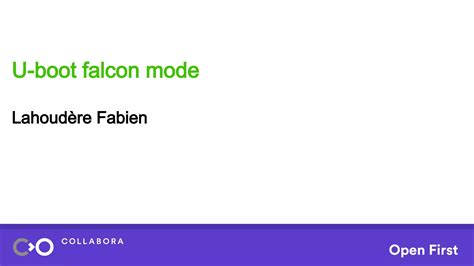 u boot falcon mode start linux directly from spl for faster boot times ppt