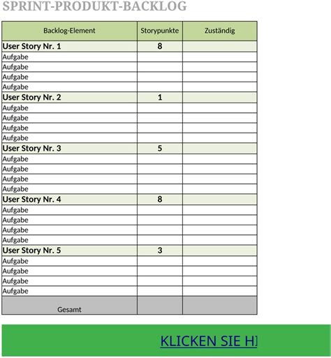 Excel Sprint Backlog Zur Effizienten Projektplanung