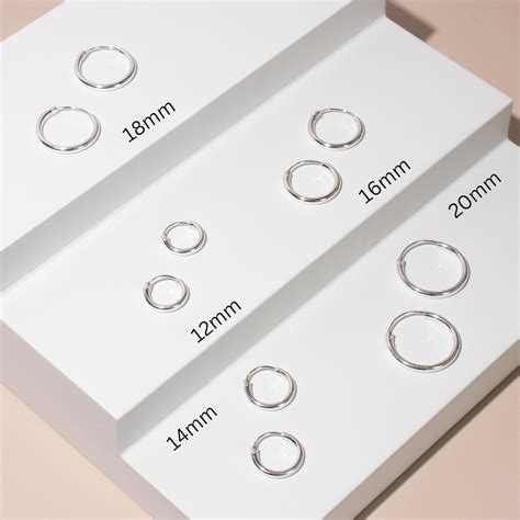 925 Sterling Silver Huggie Hoop Earrings Silver Hoop Earrings Helix