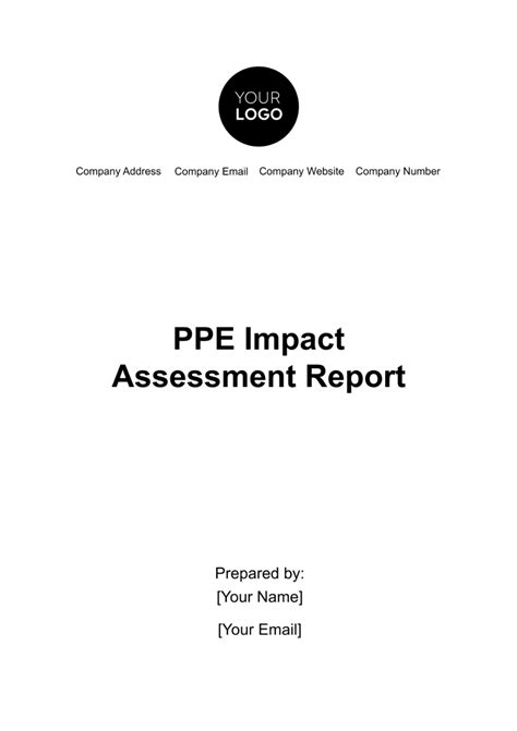 Free Ppe Impact Assessment Report Template To Edit Online
