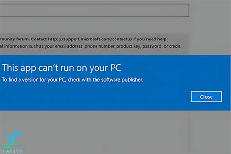 phương pháp sửa lỗi this app can t open trên windows 10