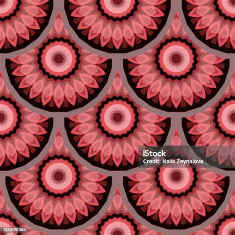 플로럴 라운드 만다라스 매끄러운 패턴 장식 벡터 배경입니다 기하학적 장식 배경을 반복합니다 다채로운 꽃 방사형 모양 선 원 부족 민족 스타일 타일 화려한 장식 0명에 대한