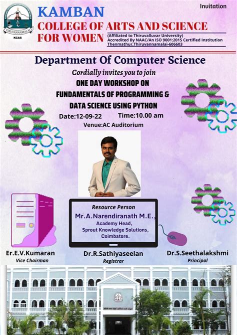 workshop on “fundamentals of programming and data science using python