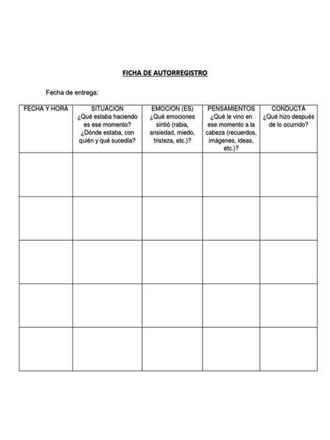 Ficha Autorregistro Pdf