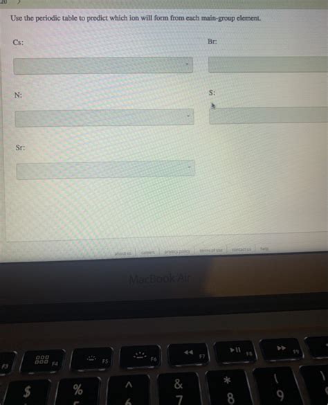 Solved 20 Use The Periodic Table To Predict Which Ion Will