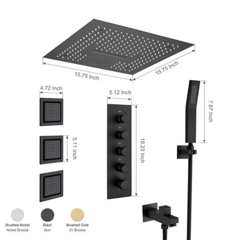 Mondawe AquaRhapsody 4 Functions Shower System With 64 Colors LED Light
