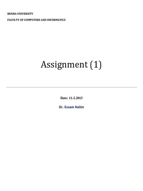 Assignment 1 2 3 4 Pdf Parameter Computer Programming