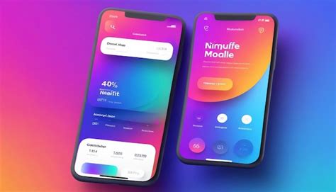 premium photo gradient mode app template
