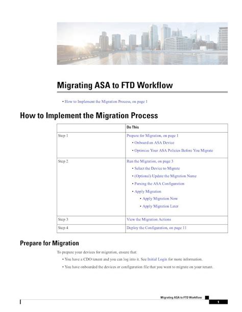 Pdf Migrating Asa To Ftd Workflow Cisco · Migratingasatoftdworkflow