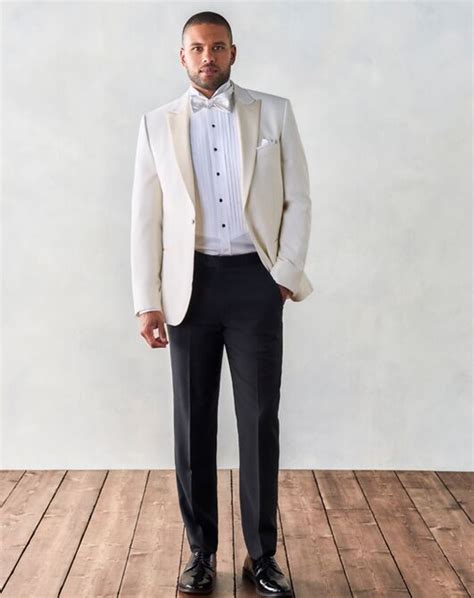 The Black Tux White Dinner Jacket Tuxedo Wedding Tuxedo The Knot