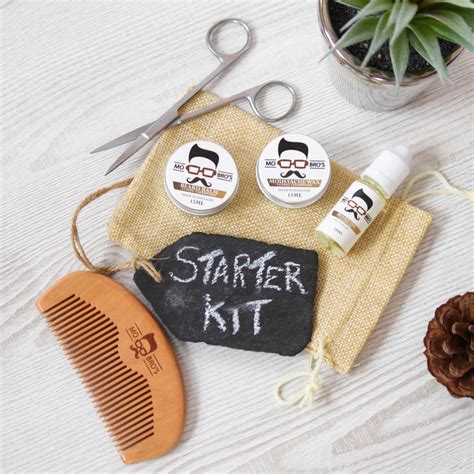 Beard Care Starter Grooming Set By Mo Bros Premium Beard Care