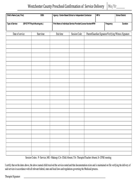 Fillable Online Cpse Protocol Manual Westchester County Fill