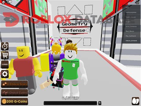 Geometry Defense Codes May Roblox Database