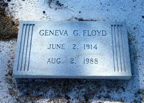Geneva Grainger Floyd 1914 1988 Find A Grave Memorial