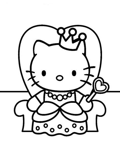 Пин на доске Exercice Coloringbook Обои Hello Kitty Раскраски