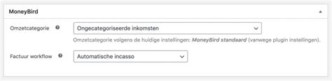 Moneybird API Koppeling Voor WooCommerce ExtensionTree