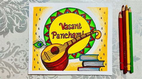 Basant Panchami Drawing Vasant Panchmi Drawing Easy Basant Panchami