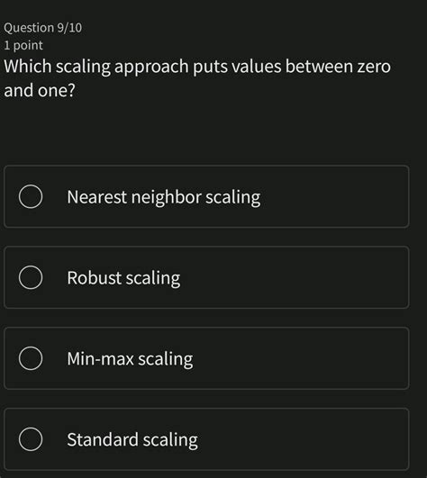 Which Scaling Approach Puts Values Between StudyX