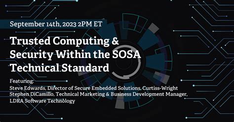 Webinar Trusted Computing And Security Within The Sosa Technical Standard By Military Embedded