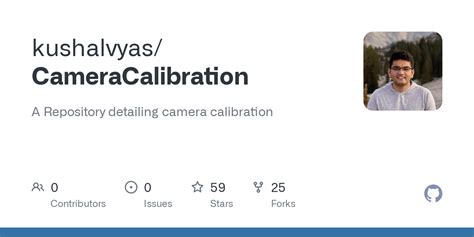 Github Kushalvyas Cameracalibration A Repository Detailing Camera Calibration