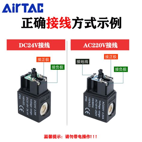 亚德客二位五通电磁阀4v110 06ab电控阀气阀4v210 08b 4v310 10b虎窝淘