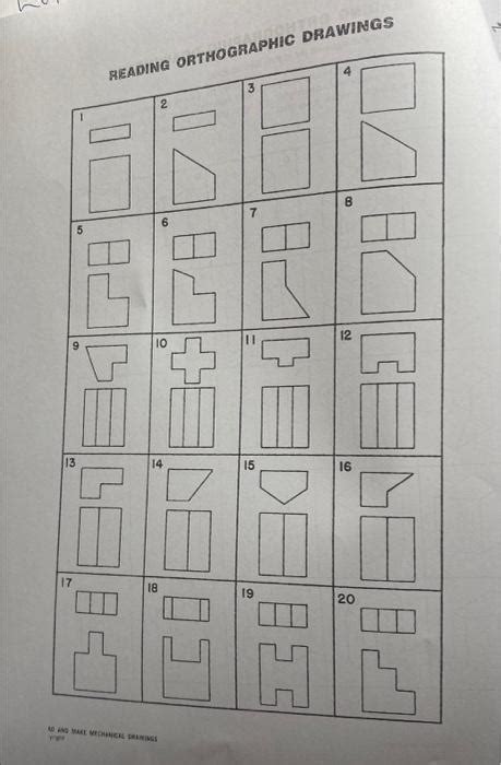 Solved Reading Orthographic Drawings Objective To Match