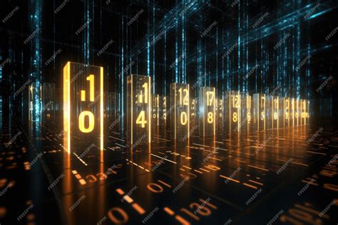 Premium Ai Image Digitalized Data Matrix Visualizing The Virtual