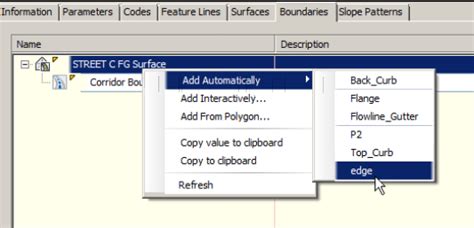Create A Corridor Surface Boundary Using Link Codes Autodesk Community