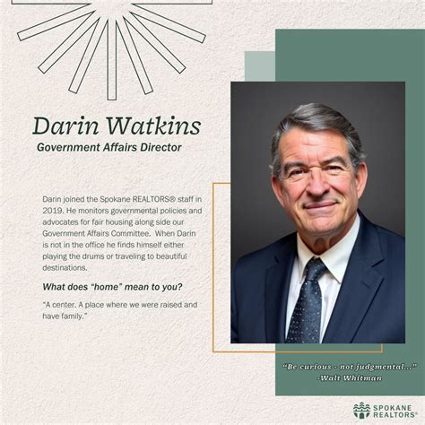 Meet Your Spokane Realtors® Government Affairs Director Darin Watkins Spokane Realtors®