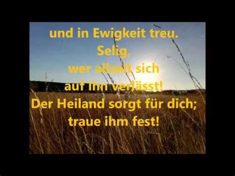 Der Heiland sorgt für dich YouTube