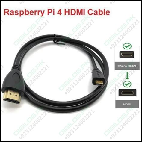 Raspberry Pi 4 Hdmi Cable Digilog Pk